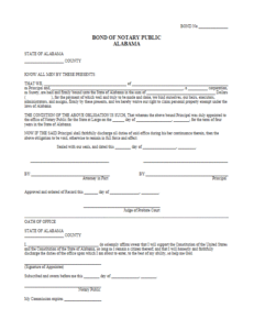 Alabama Notary Public Bond: A Comprehensive Guide