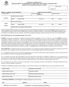 Connecticut Secondhand Dealer Bond: A Comprehensive Guide
