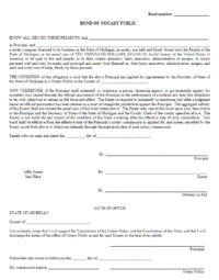 Michigan Notary Public Bond: A Comprehensive Guide