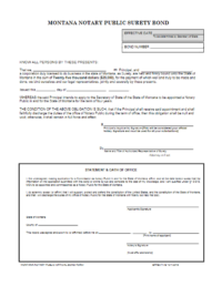 Montana Notary Public Bond: A Comprehensive Guide