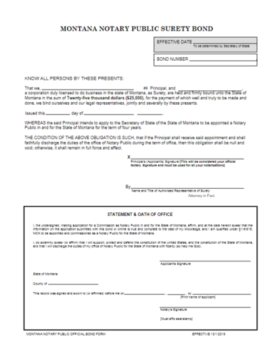 Montana Notary Public Bond: A Comprehensive Guide