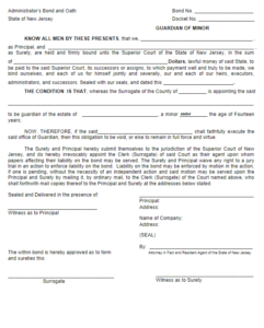New Jersey Guardian Bond: A Comprehensive Guide