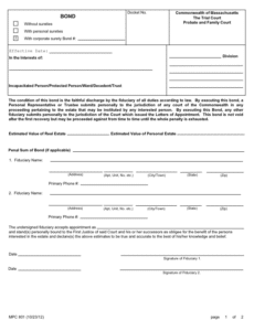 Massachusetts Conservator Bond: A Comprehensive Guide