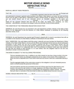 New Mexico Lost Title Bond: A Comprehensive Guide