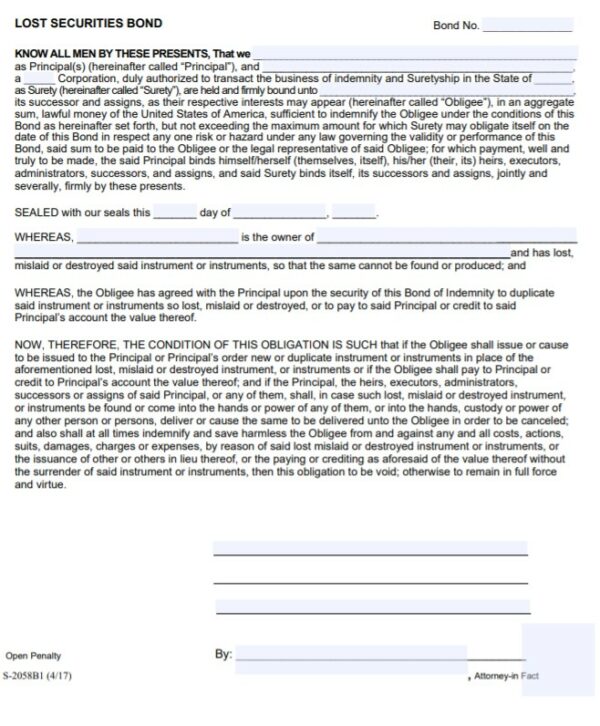Lost Stock Certificate Bond: A Comprehensive Guide