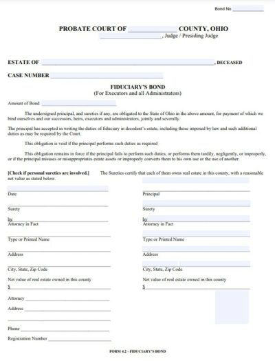 Ohio Executor Bond - BondExchange