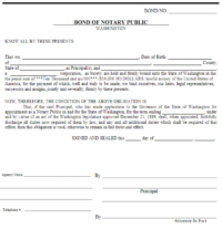 Washington Notary Public Bond: A Comprehensive Guide